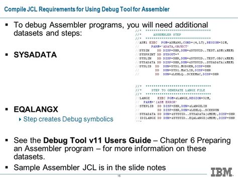rdz workbench debugging z os assembler applications ppt download