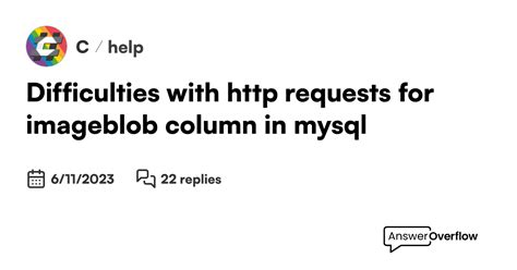Difficulties With Requests For Imageblob Column In Mysql C