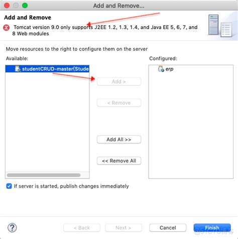 Eclipse中tomcat Version 90 Only Supports J2ee 12 13 14 And Java Ee 5 6 7 And 8 Web