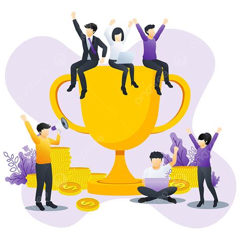 Team Success Clipart Vector Team Success Web Banner Concept Successful