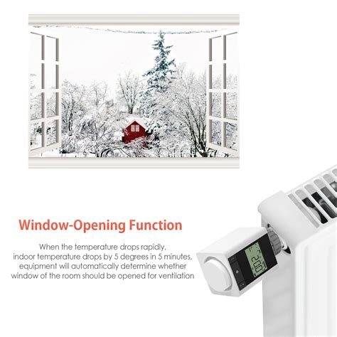 Zigbee Thermostatic Radiator Weekly Programmable S Grandado