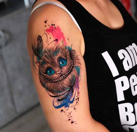 Alice In Wonderland Cheshire Cat Tattoo