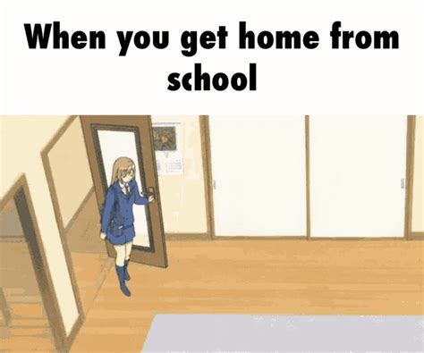 Go Home From School Cartoon