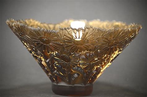 Honey Daze Glass Cut Away Flared Bowl