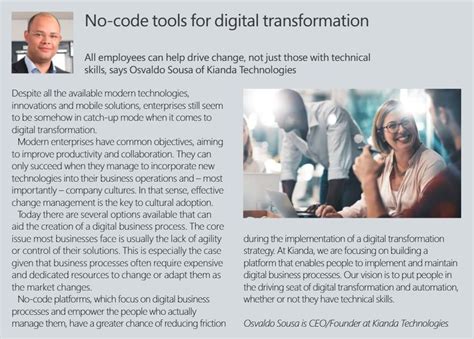 No Code Tools For Digital Transformation
