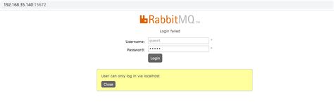 RabbitMQ 远程登陆遇到问题 User can only log in via localhost Issue 11 xie