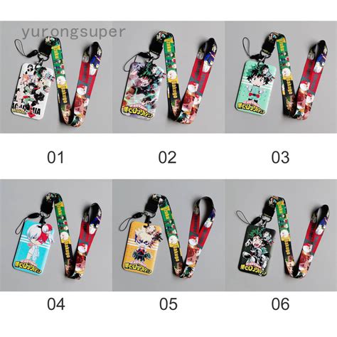 อะนิเมะ My Hero Academia พวงกุญแจผู ้ ถือบัตรโทรศัพท ์ มือถือเชือกเส ้ นเล ็ ก Shopee Thailand