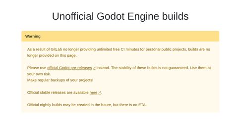 how to download nightly builds help godot forum