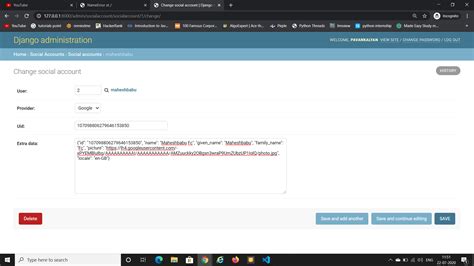 Django Allauth Social Application Accessing Extra Data Stack Overflow