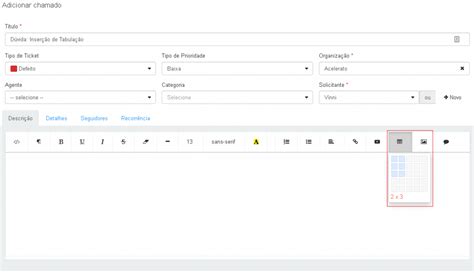 Editor De Texto Inserção De Tabulação Nos Tickets E Comentários