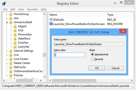 Windows 81 Update Tip Remove The Power Button From Start Screen