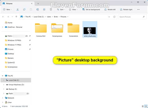 Add Open Desktop Background File Location Context Menu In Windows 11