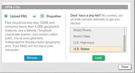 Convertreproject Shapefiles And Kml Files To Svg Format With Indiemapper