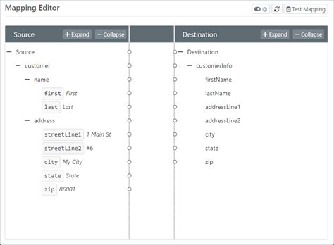 Cdata Arc Using The Mapping Editor Version 23 4 8839