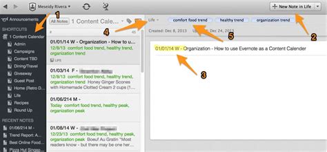 How To Make A Content Calendar Using Evernote The Noshery