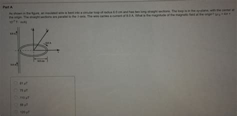 solved part a sections the loop is in the xy plane with