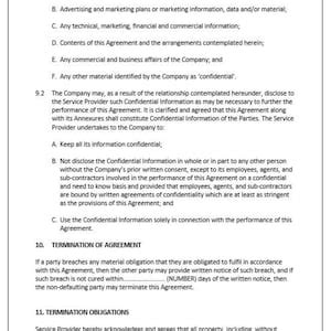 Service Agreement Etsy