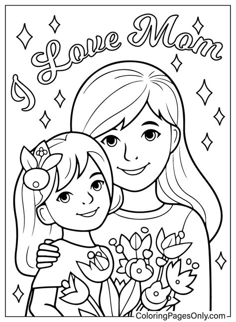50 I Love Mom Coloring Pages Free Printable Pdf And Online Coloring