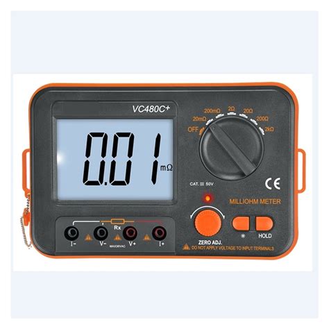 3 1 2 Digital Milli Ohm Meter Accuracy 4 Wire Test Backlight Multimeter Precision Low Resistance