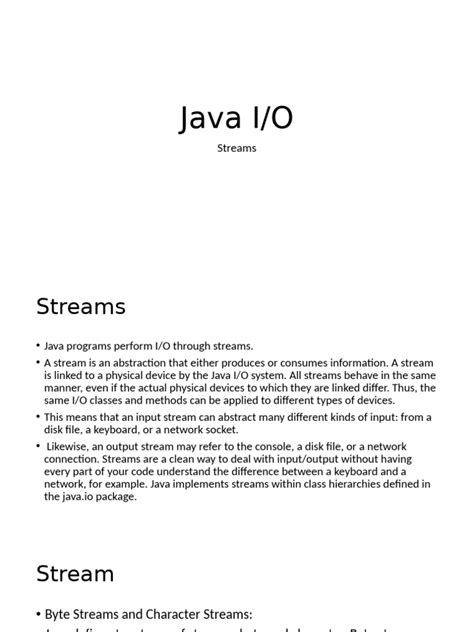 Javaiostream Pdf Class Computer Programming Method Computer
