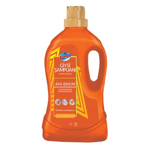 БИНГО Color Shine течен перилен препарат за цветни тъкани оранжев 3 л 50 пранета Аптека Феникс