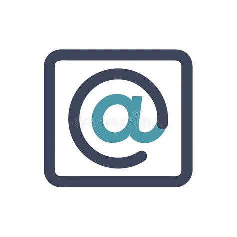 Dynamic Email Address Icon For Business Stock Illustration