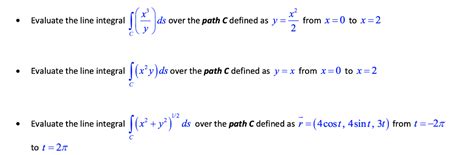 Solved Ds Over The Path C Defined As Y Evaluate The Line Chegg