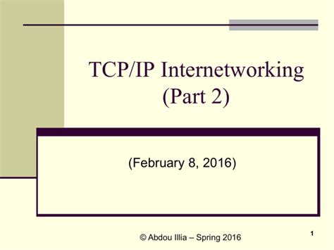 tcp ip internetworking part 2