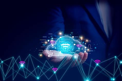 Premium Photo Online Cloud Network Data Connection Future Online Cloud Connection Concept Data