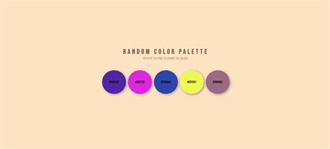 Github Duygukucukoglu35 Javacript Random Color Palette