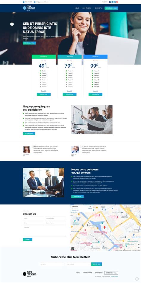 Sanjida Shammi On Linkedin Website Cyber Essentials Simple Landing Page Design Using Html Css