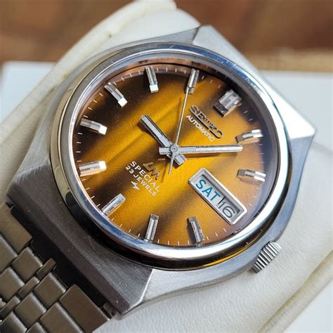 Seiko Lord Matic Special Tiger Eye Automatic Watch Men 1970 1979