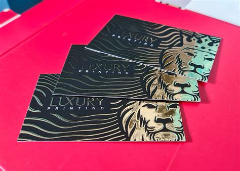 Raised Foil Business Cards Luxury Printing