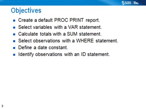 Sas Programming Lecture 5 Flashcards Quizlet