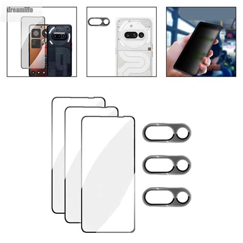 สําหรับ Nothing Phone 3a Pro กระจกนิรภัยป้องกันหน้าจอและชุดป้องกันเลนส์