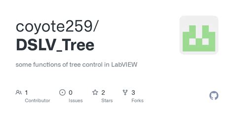 Github Coyote259dslvtree Some Functions Of Tree Control In Labview