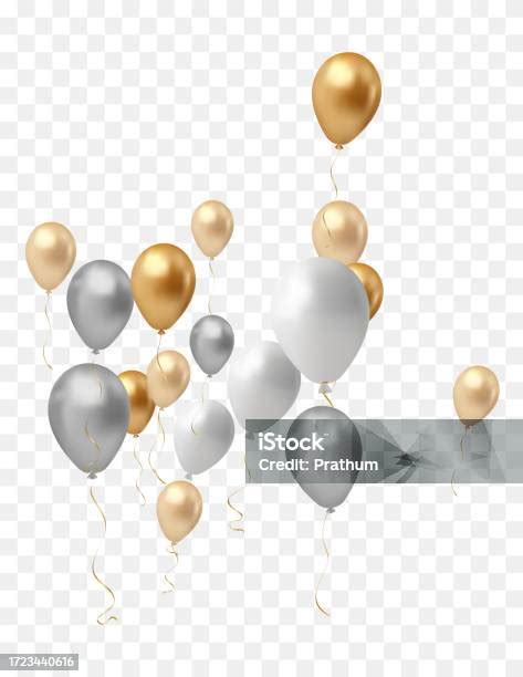 생일 파티 또는 풍선 축제 디자인을 위한 노란색 풍선 벡터 광택 3d 사실적인 노란색 생일 발롱 세트입니다 풍선 공기 비행 풍선 현실적인 3d 벡터 그림 3차원 형태에 대한