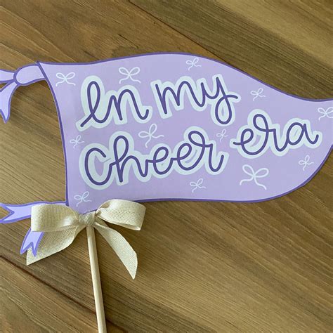 In My Cheer Era Pennant Cheerleader Photo Prop Cheerleader Sister