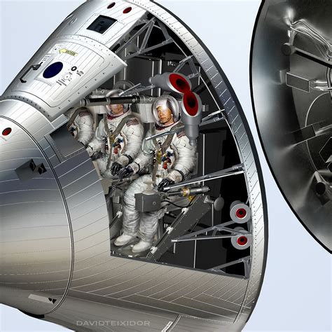 Apollo Command Service Module Cutaway