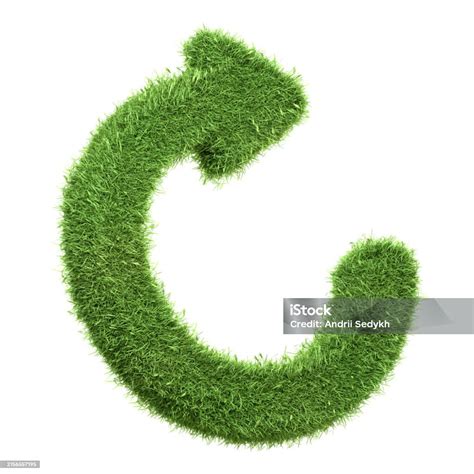 푸른 잔디로 만든 원형 화살표는 재활용 친환경적인 공정 자연의 순환을 상징하며 흰색 바탕에 고립되어 있습니다 3d 렌더링 그림 0명에 대한 스톡 사진 및 기타 이미지