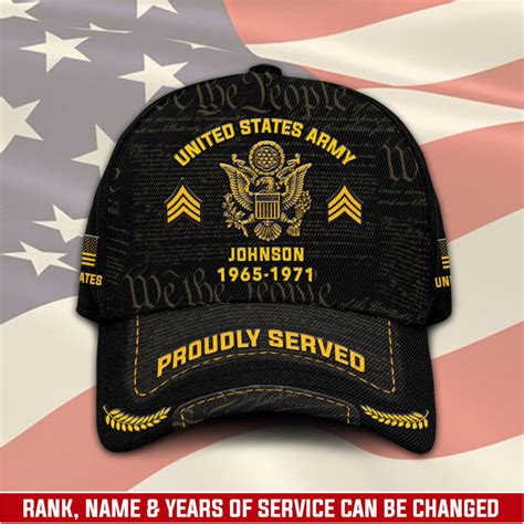 Us Army E 9 Army Sergeant Major Classic Cap Proud Us Veteran