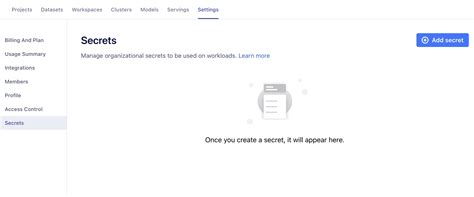 Add Secrets Vessl Ai