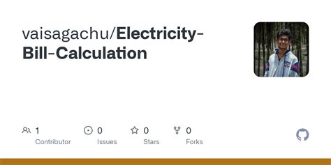 Github Vaisagachuelectricity Bill Calculation