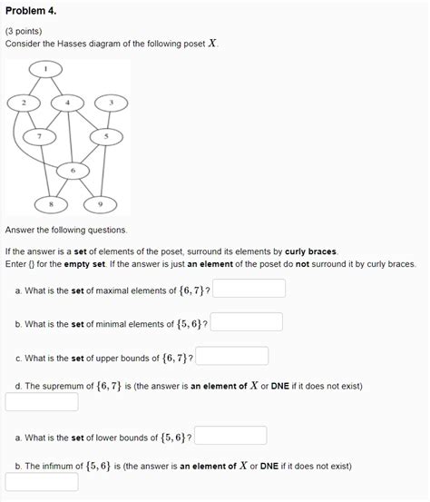 Solved Problem 4 Points Consider The Hasses Diagram Of The Following