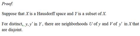 Answered Show That A Subspace Of A Hausdorff… Bartleby