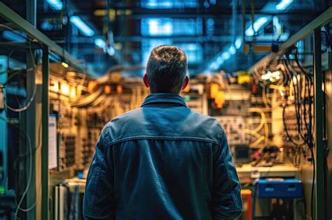 Premium Ai Image Electrical Engineer Programming For Automation