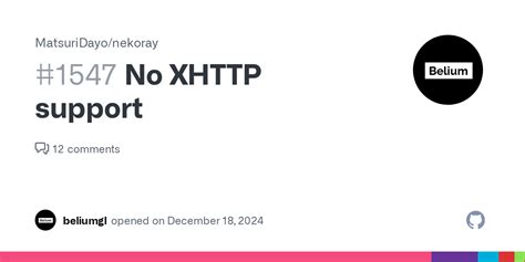 No X Support · Issue 1547 · Matsuridayonekoray · Github