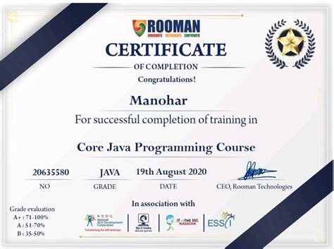 Manohara V On Linkedin Corejava Java Programming Certification Softwaredevelopment