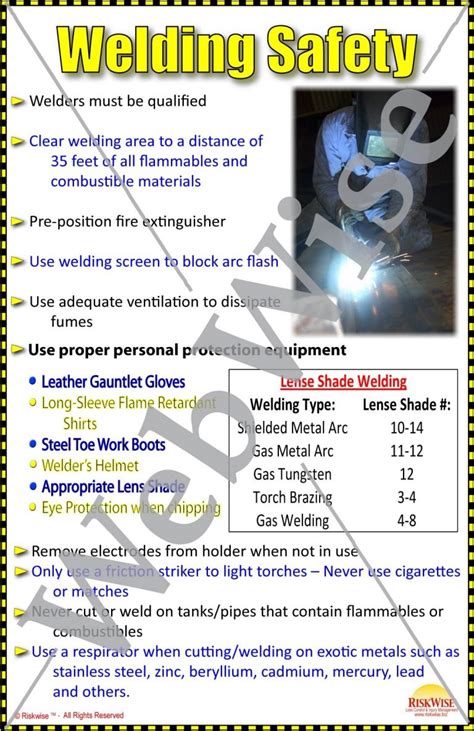 Safety Rules For Welding Shop At Joseph Avent Blog