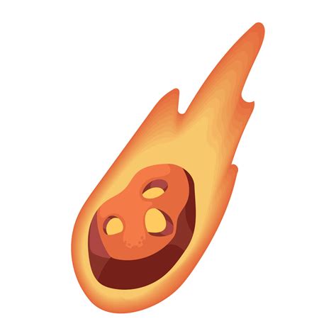 Falling Meteorite Onfire 10428834 Vector Art At Vecteezy